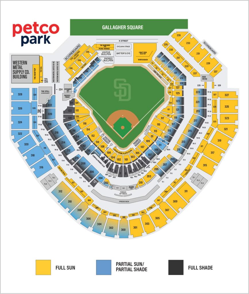 Petco Park Shaded Seats - Best Sections & Covered Seating